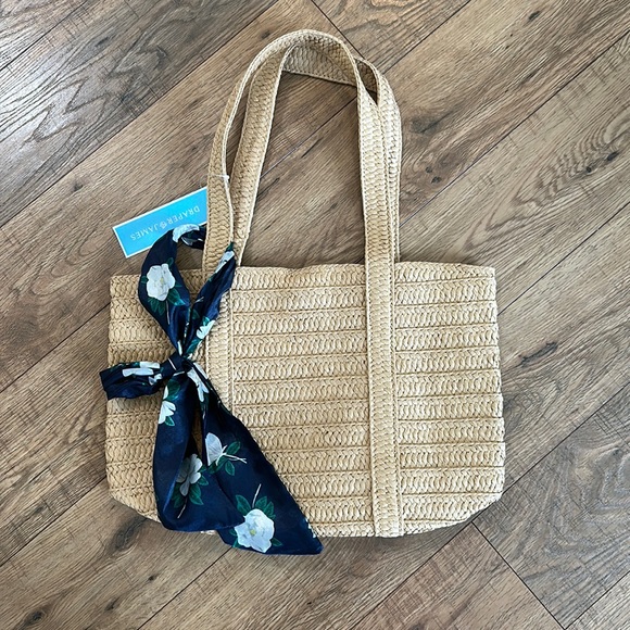Draper James | Bags | Nwt Draper James Everyday Straw Bag Tote With ...